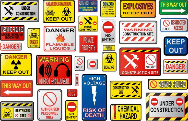 OHS Signage Products, Heath & Safety Signs, Perth
