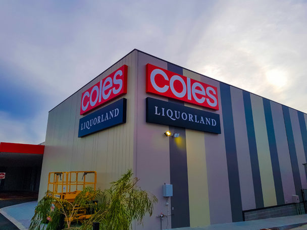 Coles and Liquorland | Retail Signage | Sign Here Signs, WA